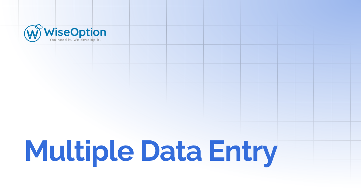 Multiple Data Entry | Wise Option eLearning Library