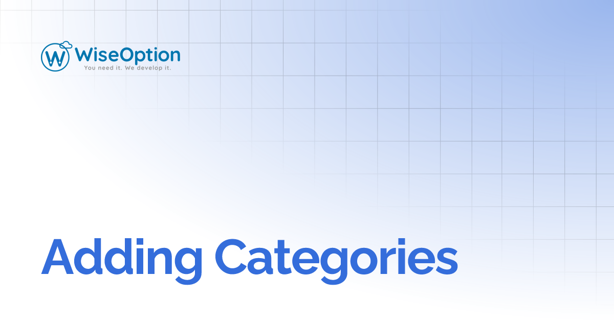 Adding Categories | Wise Option eLearning Library
