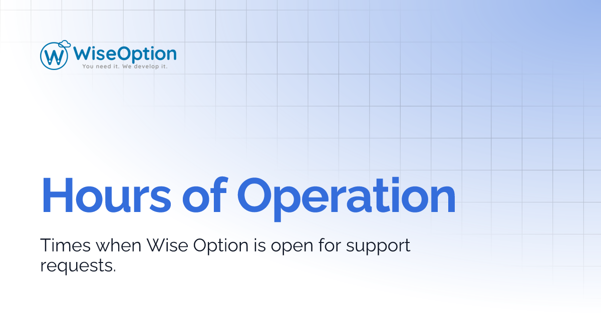 Hours of Operation | Wise Option eLearning Library