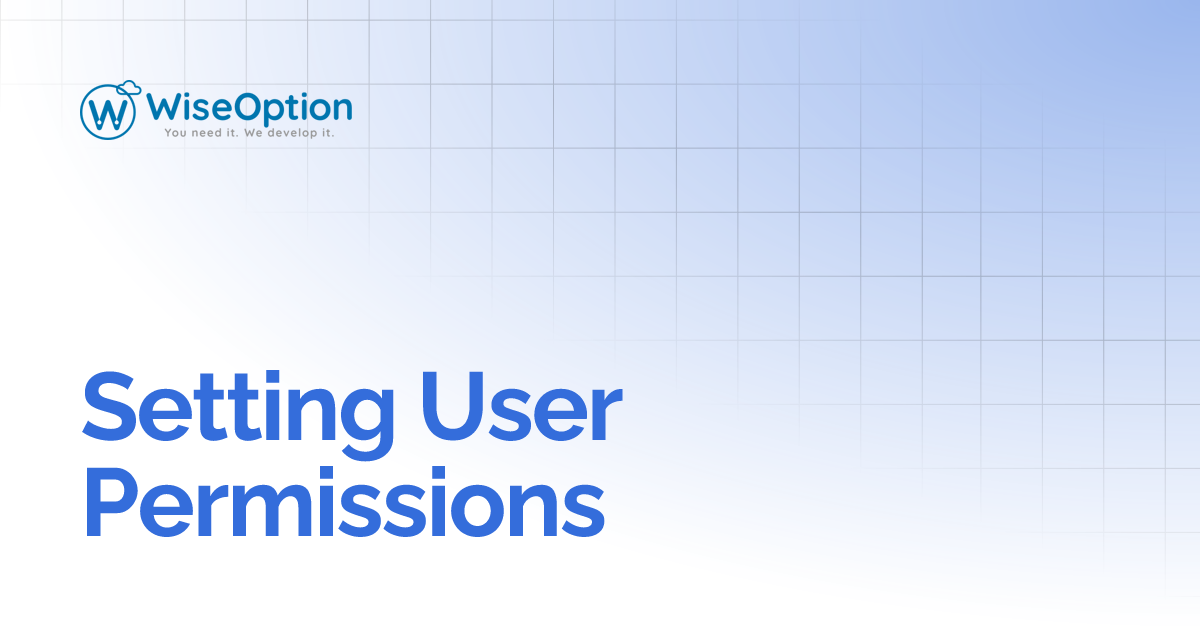 Setting User Permissions | Wise Option eLearning Library
