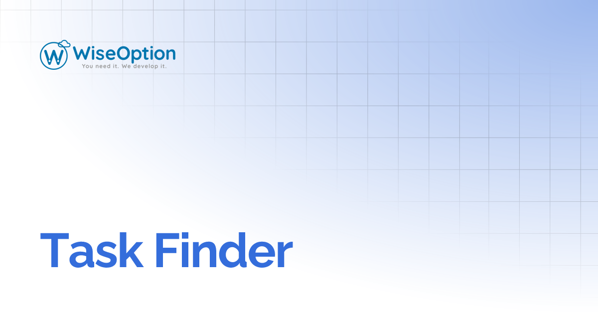 Task Finder | Wise Option eLearning Library